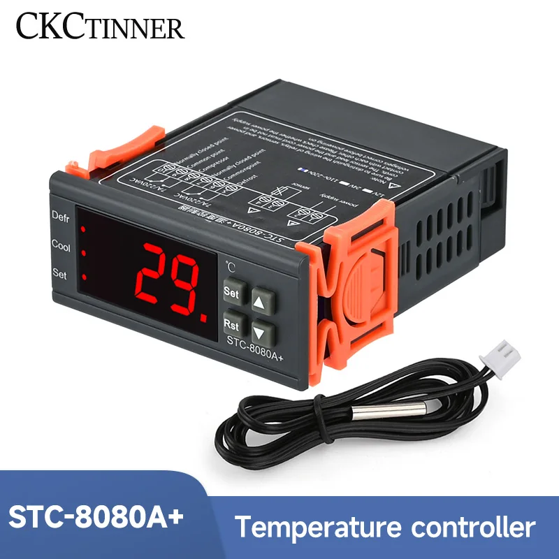 STC-8080A-LED-Digital-Thermostat-Temperature-Controller-Thermoregulator-Relay-Heating-Cooling ...