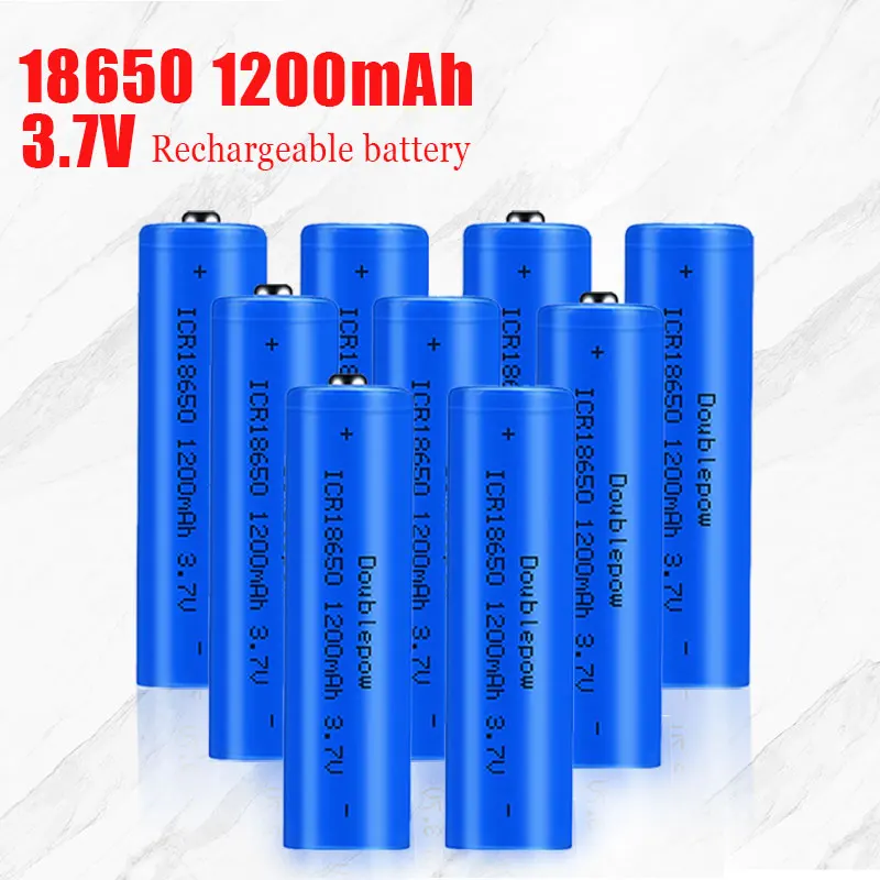 Bater-a-de-litio-recargable-Icr18650-18650-3-7-V-1200mAh-parte-superior-plana-puntiaguda ...