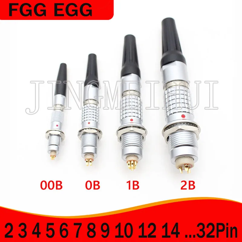 FGG EGG 00B 0B 1B 2B Connector 2 3 4 5 6 7 8 9 10 12 14 16 18 19 26 32pin Aviation Plug And ...