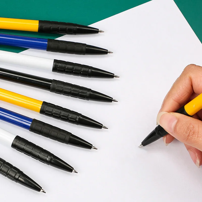 10Pcs/set Press Ball Pen Roller Ball Pen 0.7mm Ballpoint Pen for ...
