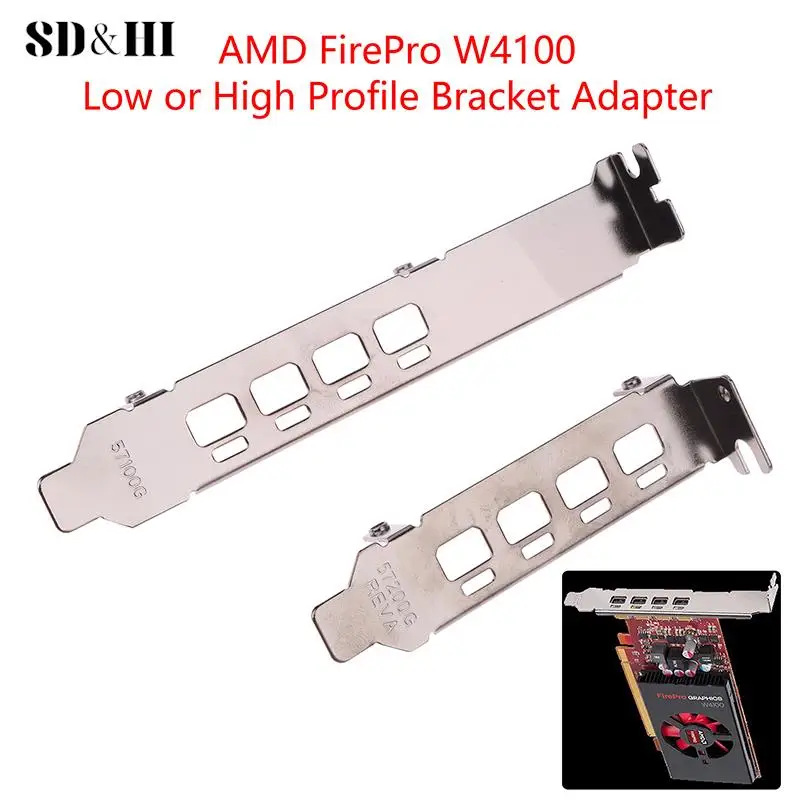 1Pc-Low-High-Profile-Bracket-Adapter-4DP-Baffle-Port-For-AMD-FirePro ...