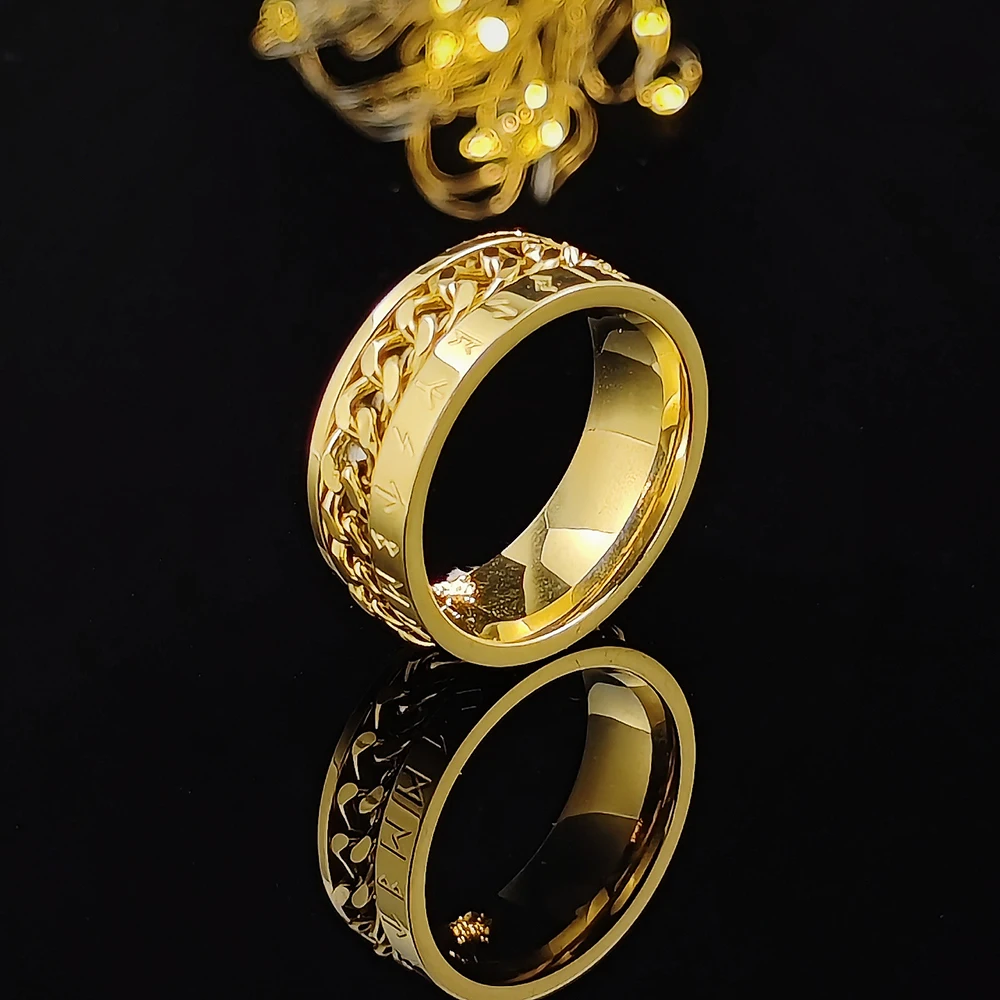 Bague De Couleur Or Et Argent Pour Hommes, Bijoux, Cadeau De Saint ...