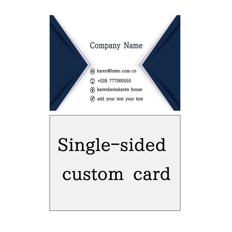 Single Business Card Template