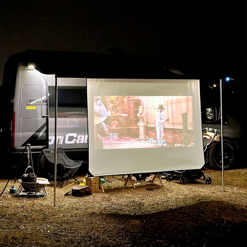 Campervan Projector Screen Kits with C Channel Awning Bead Beder For ...