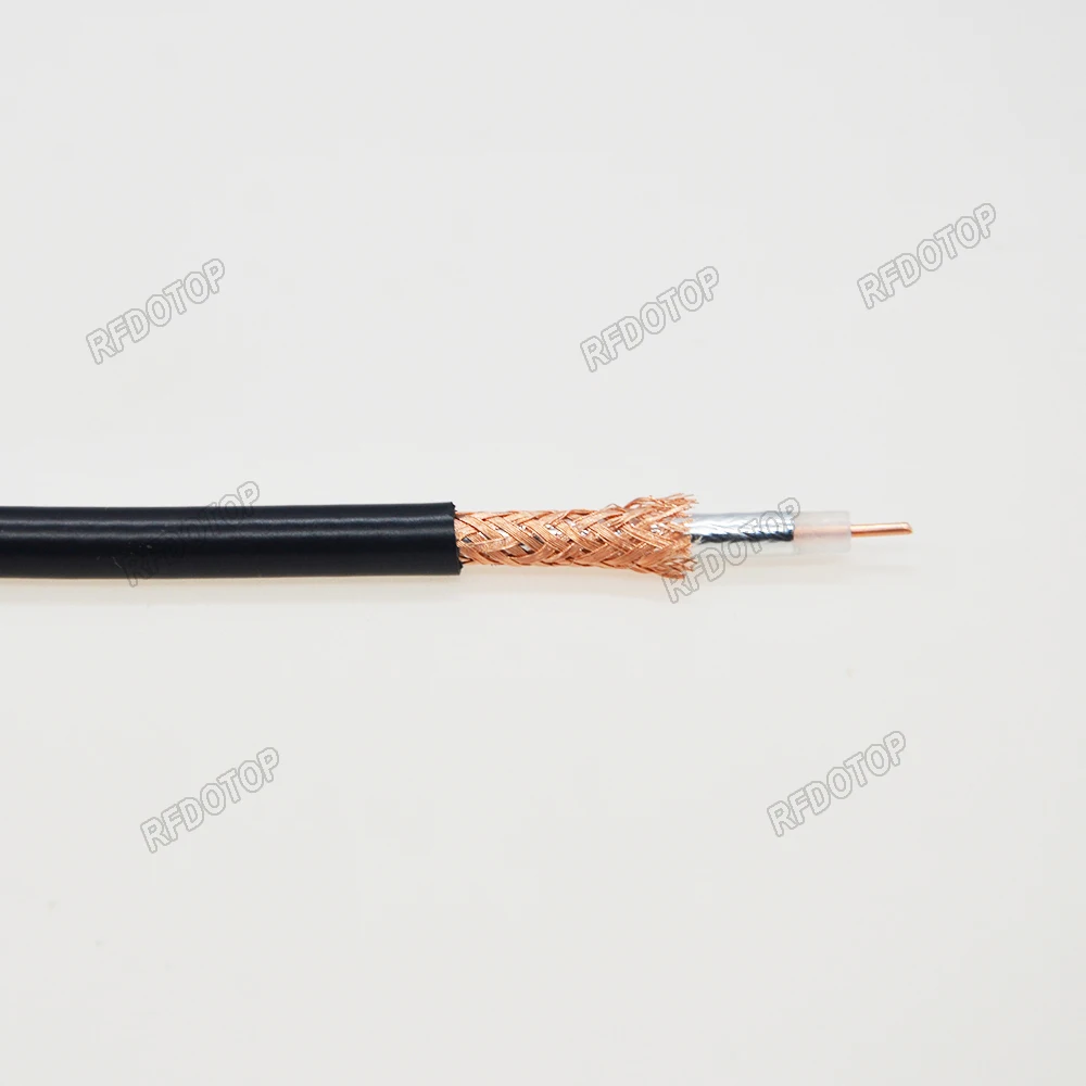 CABLE RG58 50-3 Coaxial Cable Low Loss 50 Ohm RF Coaxial Cable Pigtail for Crimp RF Wire ...