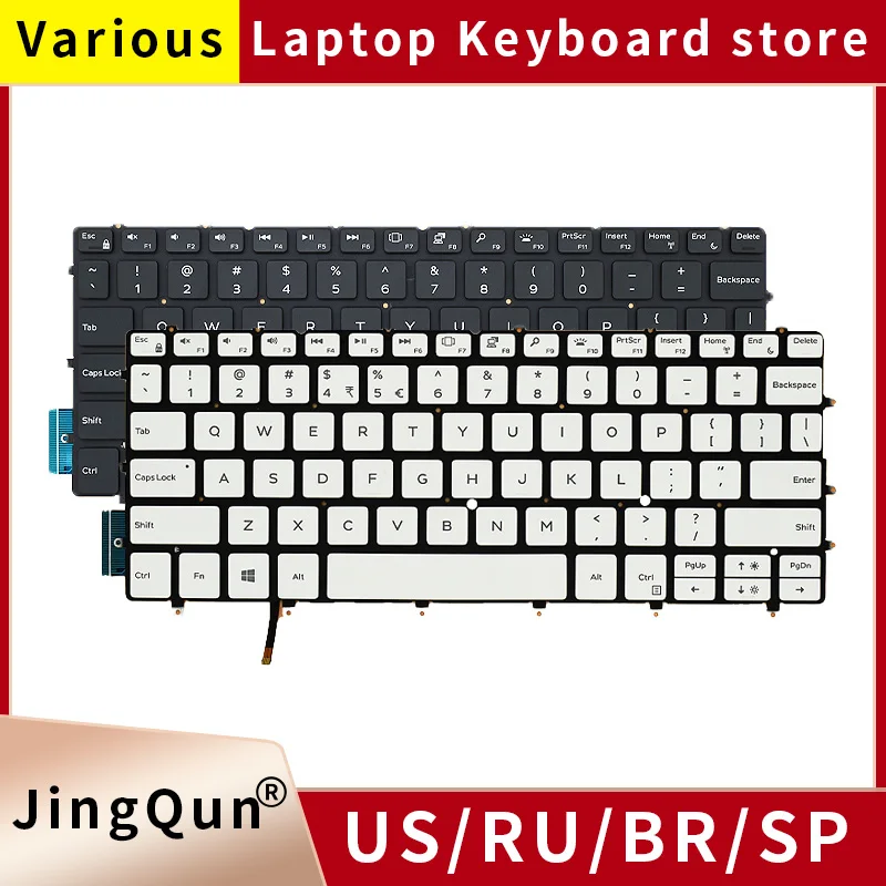 Original-US-English-KR-Korea-Laptop-Keyboard-With-Backlight-For-Dell ...