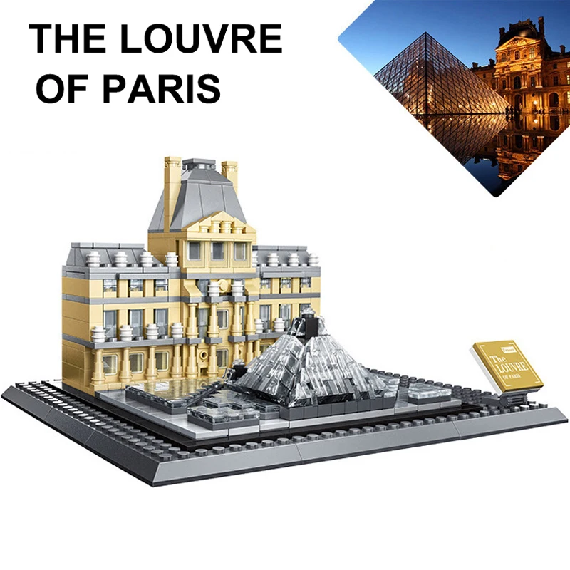 821PCS-The-Louvre-Of-Paris-Building-Blocks-World-Famous-Architecture ...