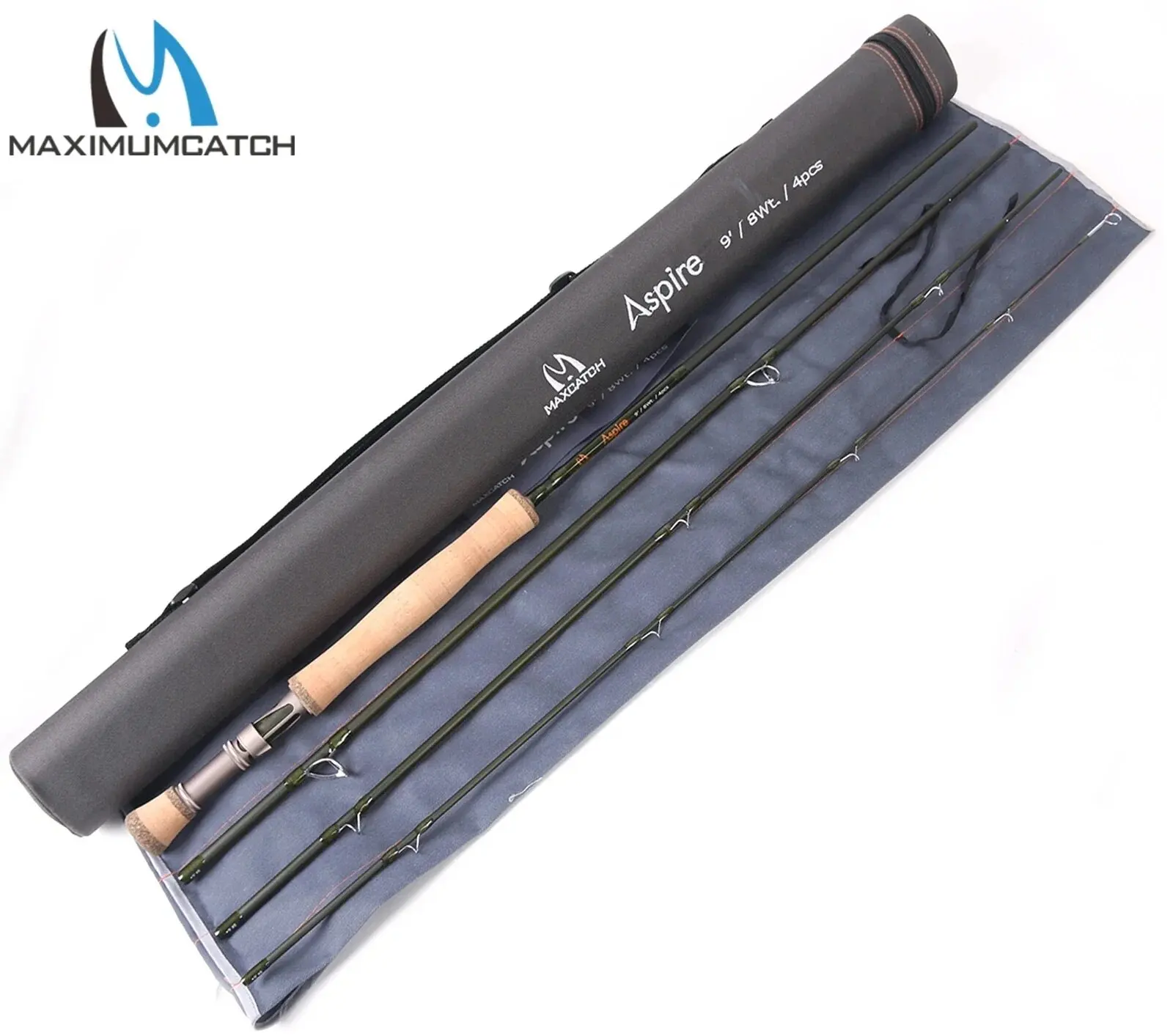 Maximumcatch Aspire 9FT 5/6/8 WT Fly Fishing Rod IM10 40T Carbon Fiber ...
