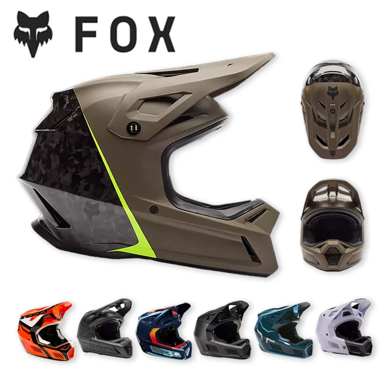 FOX RACING RPC Race-Ready Carbon Fiber Full-Face DH Helmet Magnetic ...