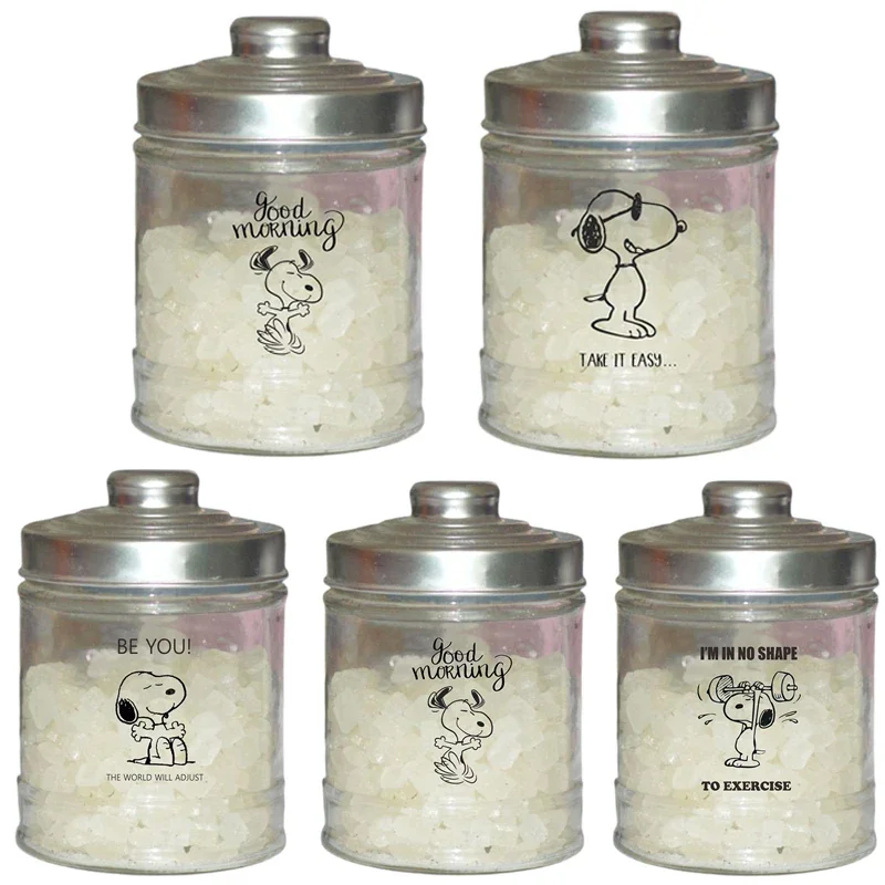 Snoopy-Coffee-Beans-Storage-Jar-Anime-Sealed-Tank-Glass-Food-Tea ...