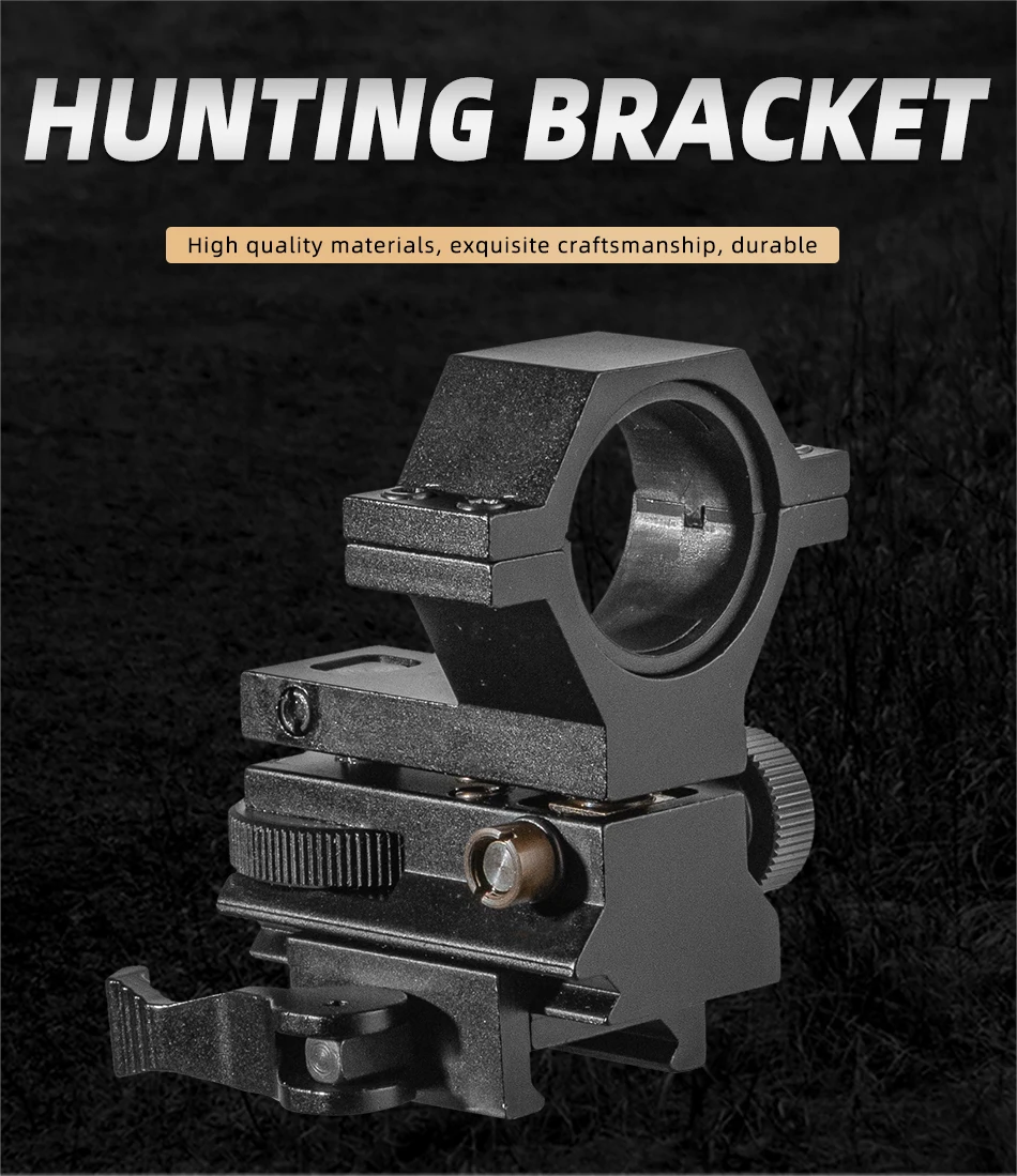 FIRE WOLF 30mm/25mm Ring Adjustable Windage Elevation Rifle Scope QD ...