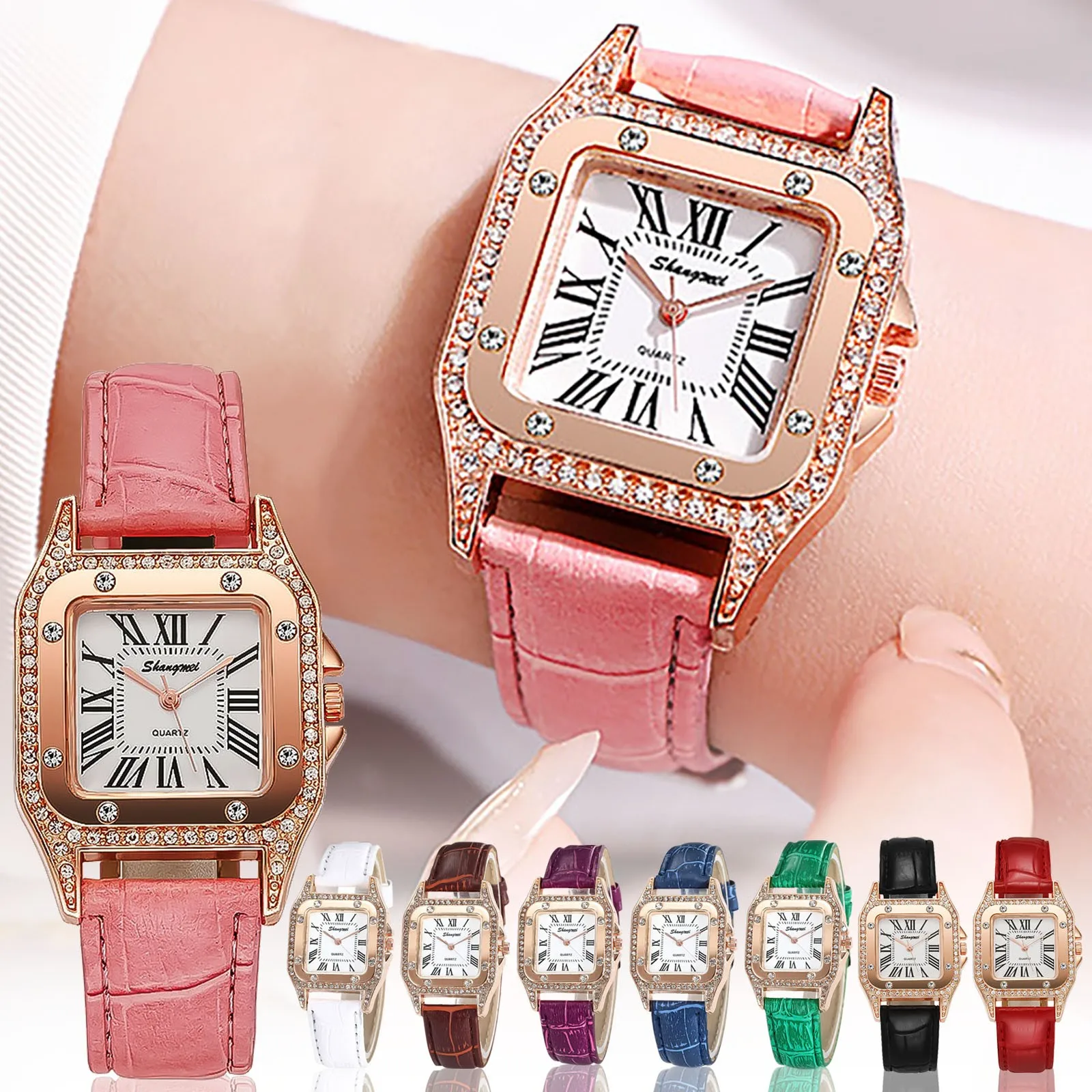 Small-Dial-Watch-For-Women-Simple-Fashion-Ladies-Watches-Thin-PU ...