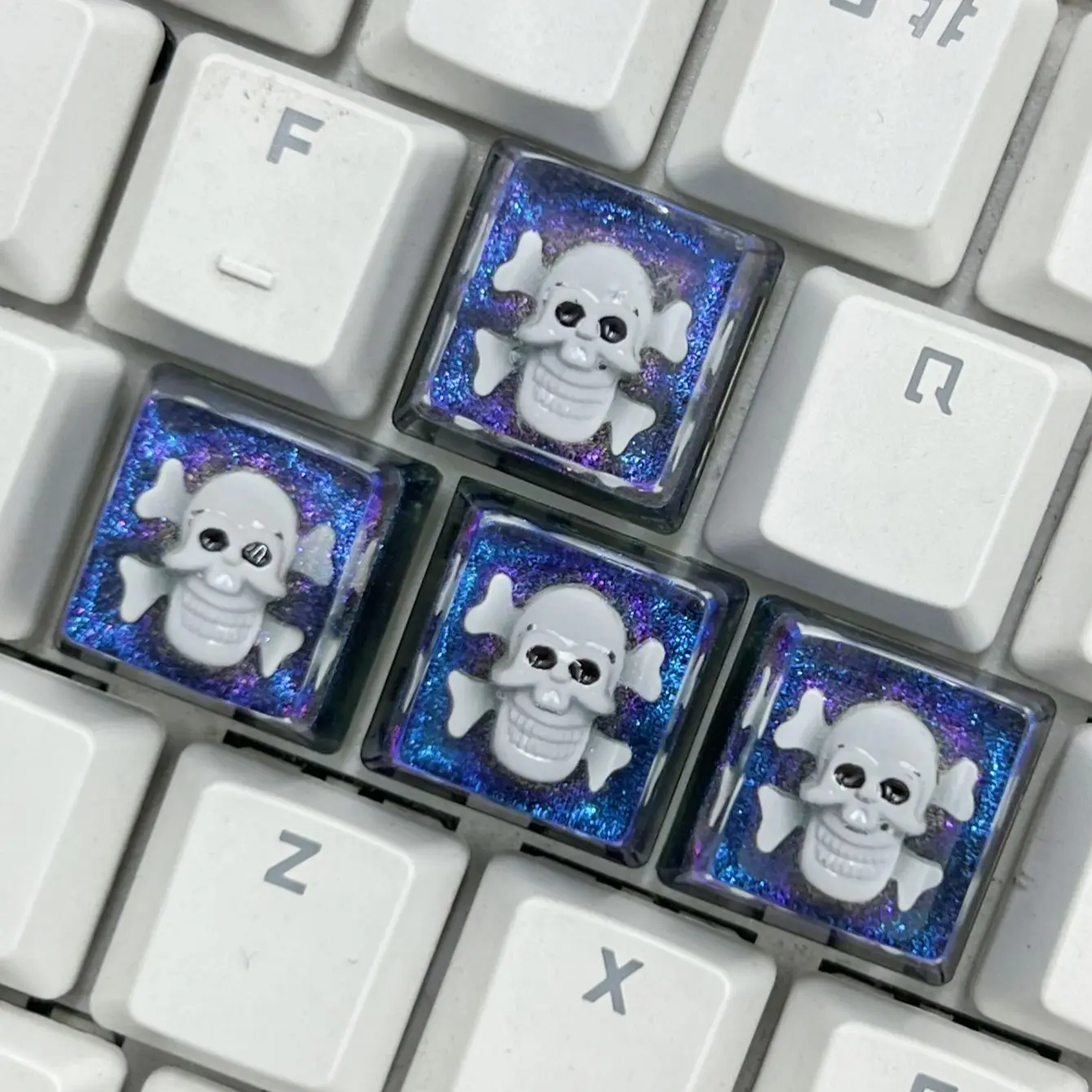 4Pcs-Epoxy-Resin-Mechanical-Keyboard-Keycap-Kawaii-Cute-Demon-Skull-Esc ...