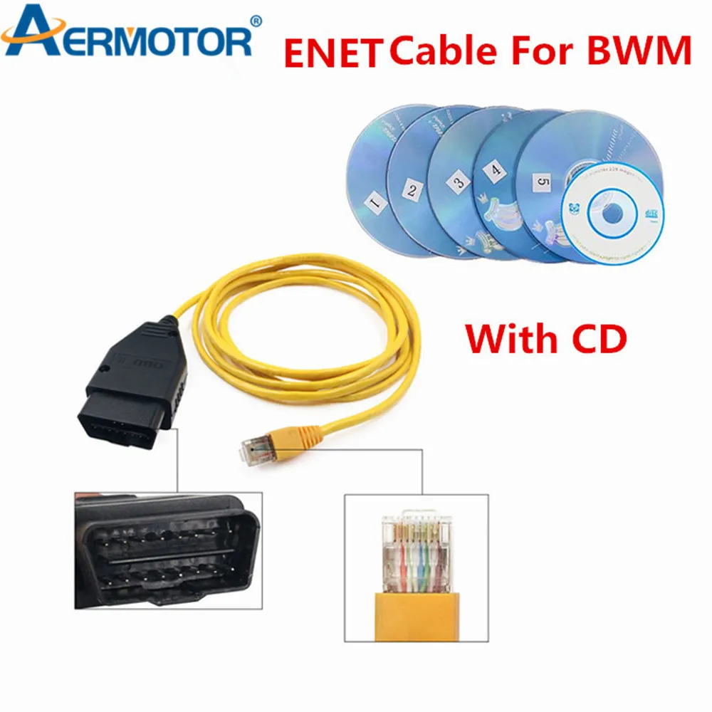 El mejor cable ENET para BMW Serie F, interfaz de diagnóstico OBD2 ...