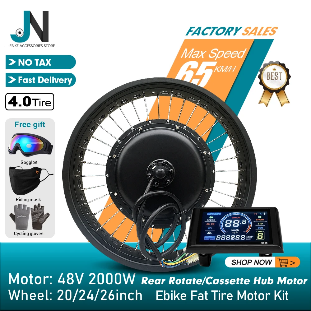 Kit-de-motorisation-de-v-lo-lectrique-4-0-48V-2000W-moteur-sans-balais ...