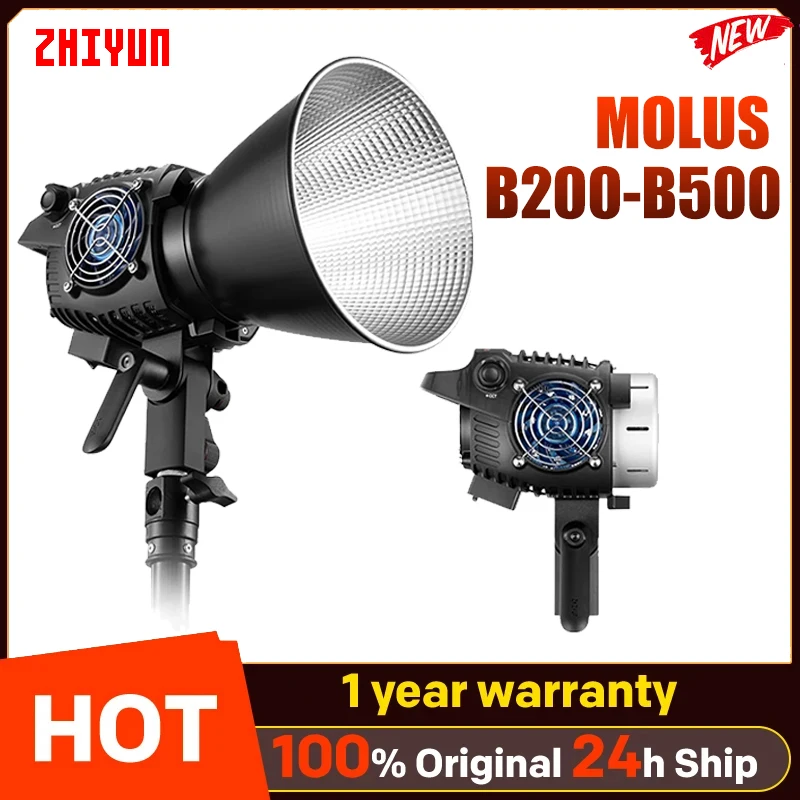 ZHIYUN-MOLUS-B-Series-B100-B200-B300-B500-Bi-Color-COB-Light-Video ...