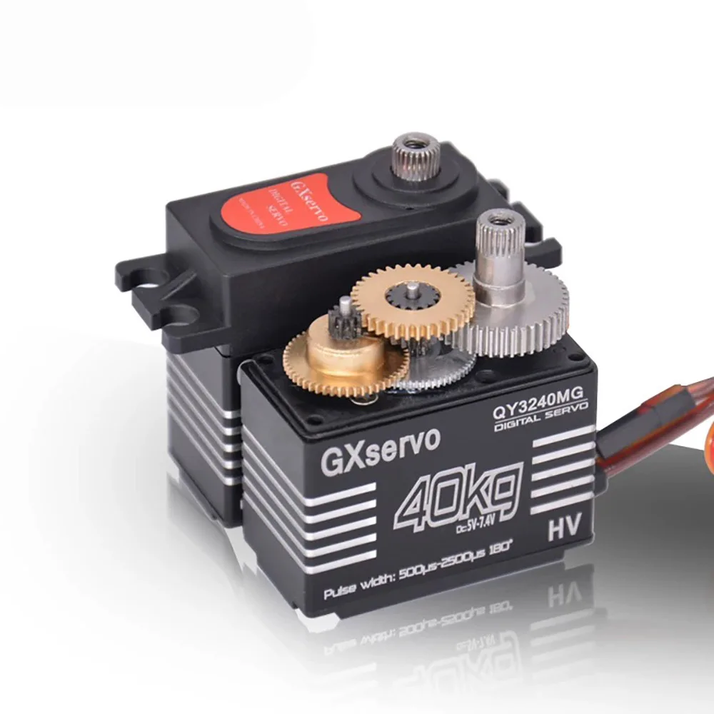 GX QY3240MG 40KG High Torque Metal Gear Digital Servos for 1/10 1/8 RC Model Car Crawler Monster ...