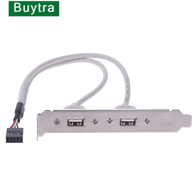 1Pc-2-Port-USB2-0-Rear-Panel-Expansion-Bracket-to-Motherboard-USB ...
