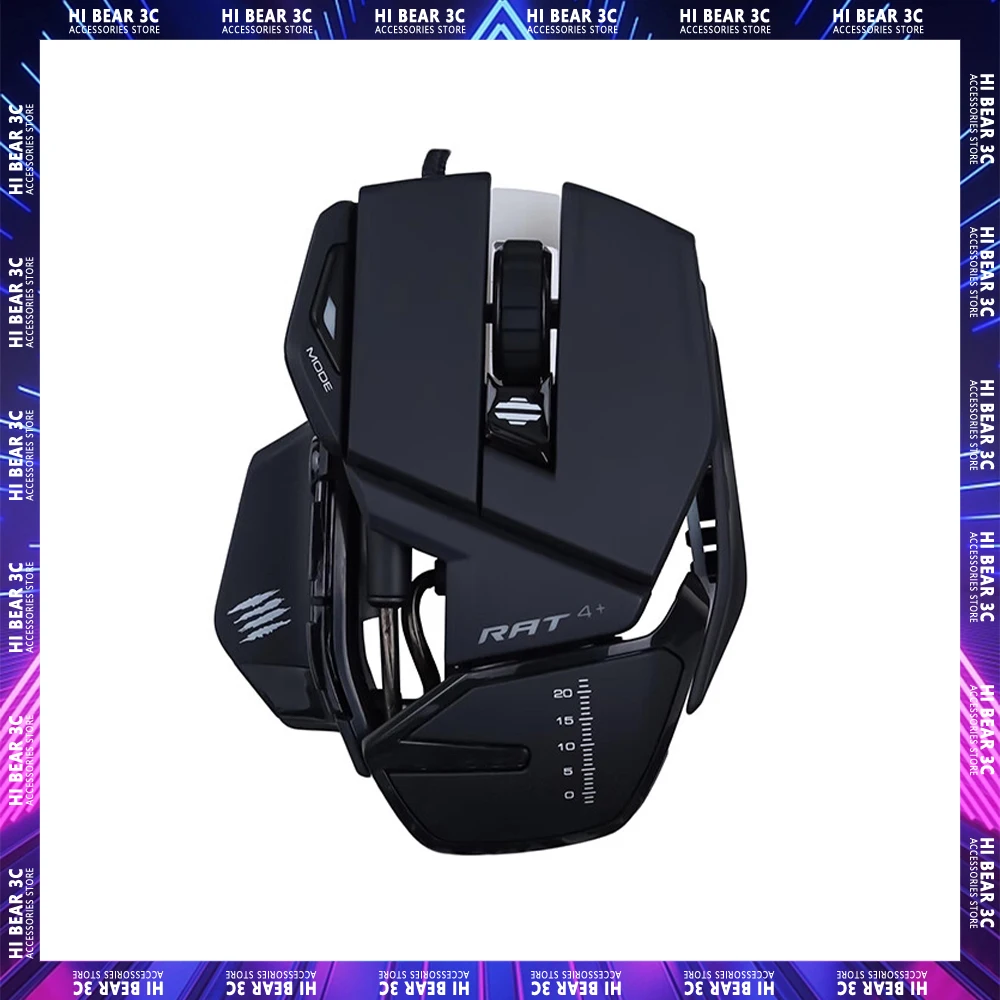 MAD-CATZ-RAT4-Gaming-Mouse-Dynamic-RGB-Low-Delay-FPS-Wired-Mouse ...