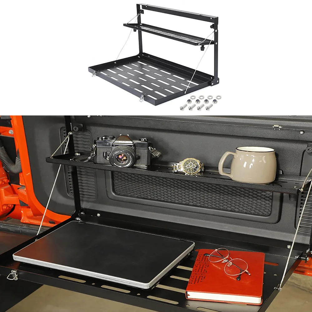 Off-road-4x4-Tailgate-Storage-Rack-Foldable-Trim-Trunk-Storage-Rack ...
