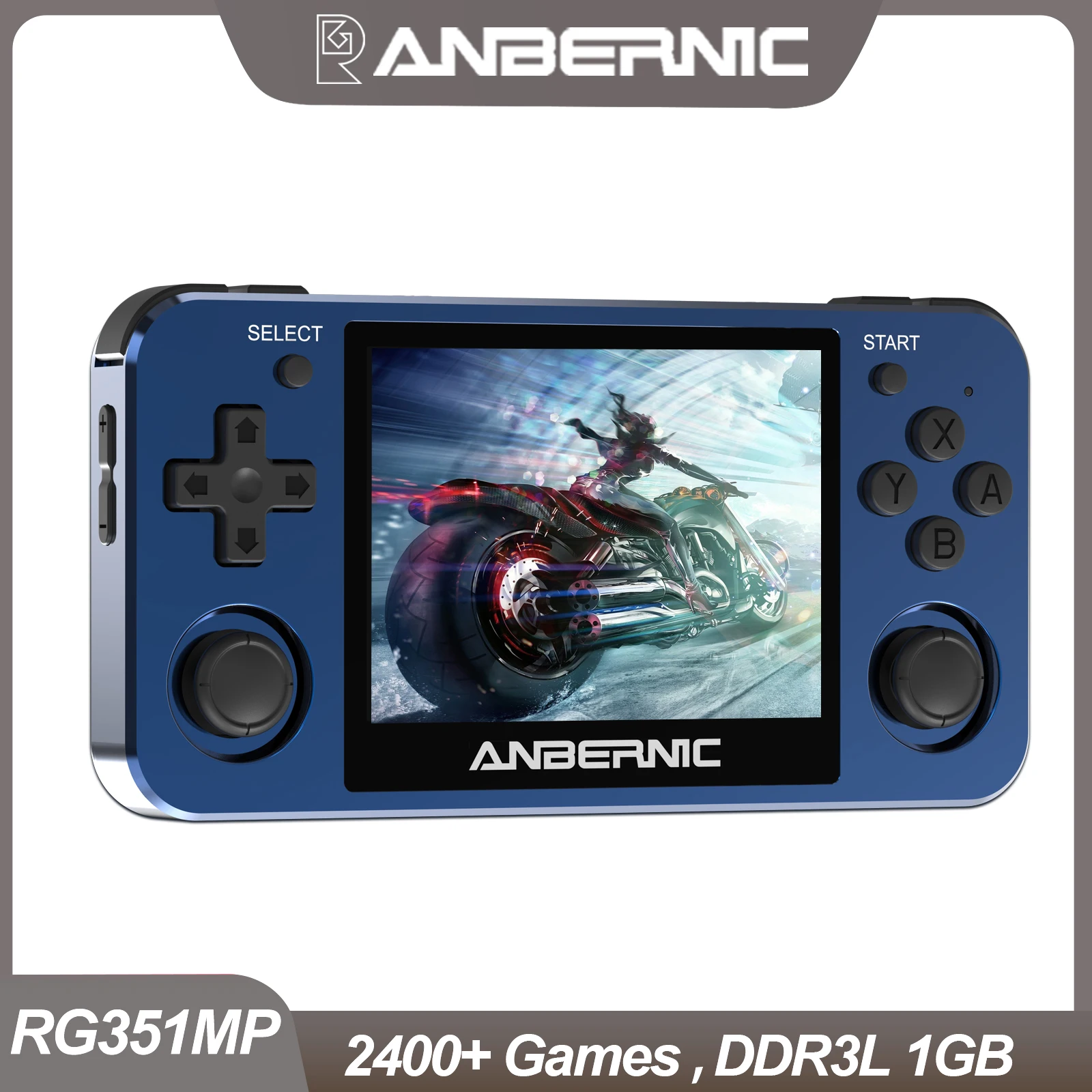 RG351MP ANBERNIC RG351M Retro oyun konsolu Game 26 IPS ekran Metal ...