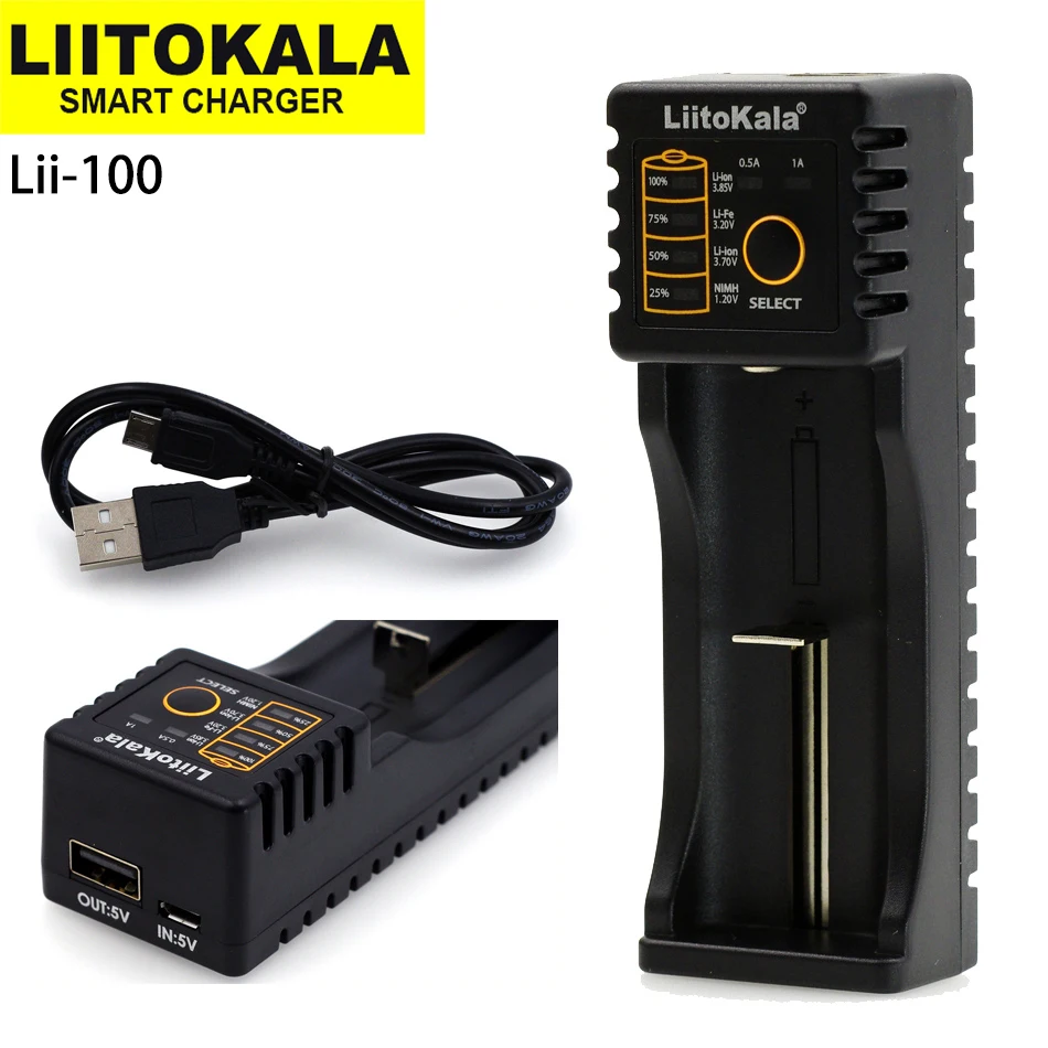 LiitoKala-Lii-100-Lii-100B-Lii-100C-18650-Battery-Charger-for-3-7V-Li ...