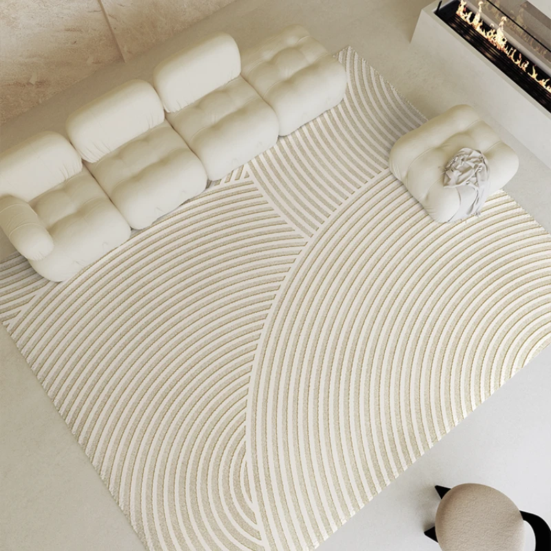 Modern Minimalist Carpets for Living Room Stripe Bedroom Decor Thicken ...
