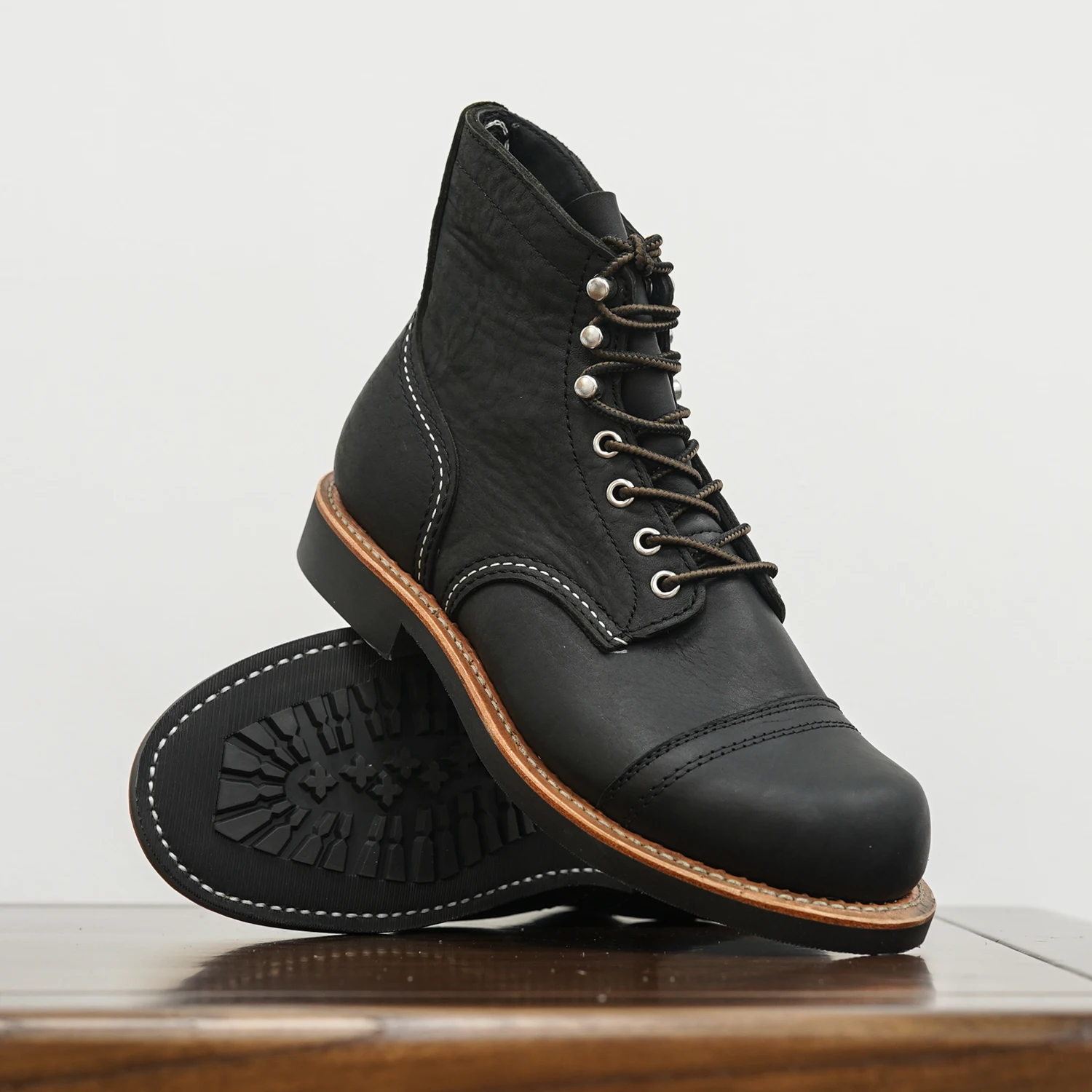 Durable-Goodyear-Welted-Stitchdown-Rugged-Style-Work-Boots-Heritage ...