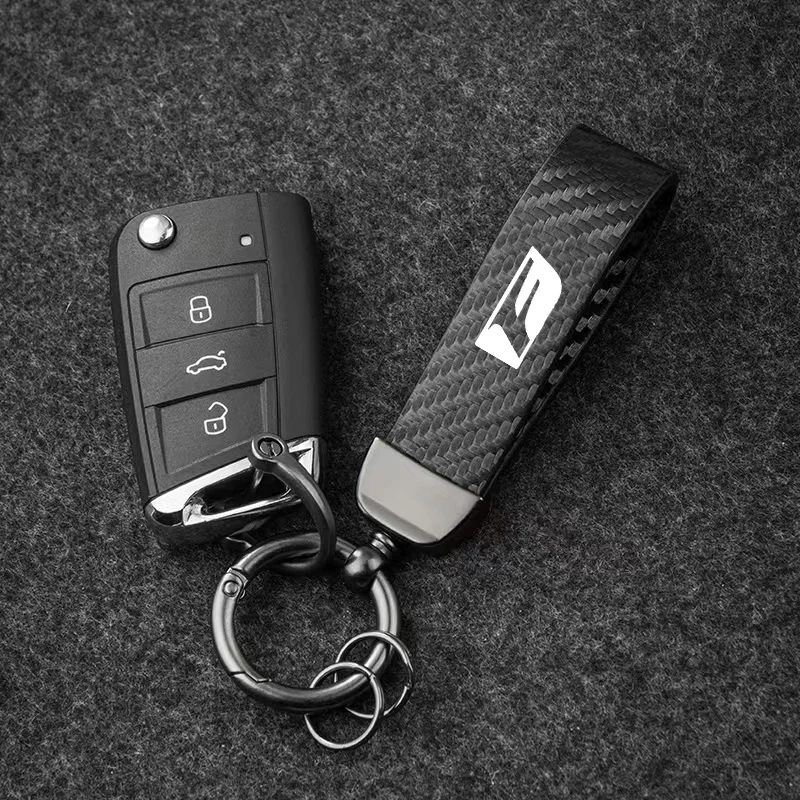 Keychain Carbon Fiber Car Zinc Alloy Keyrings Luxury for Lexus F LFA ...