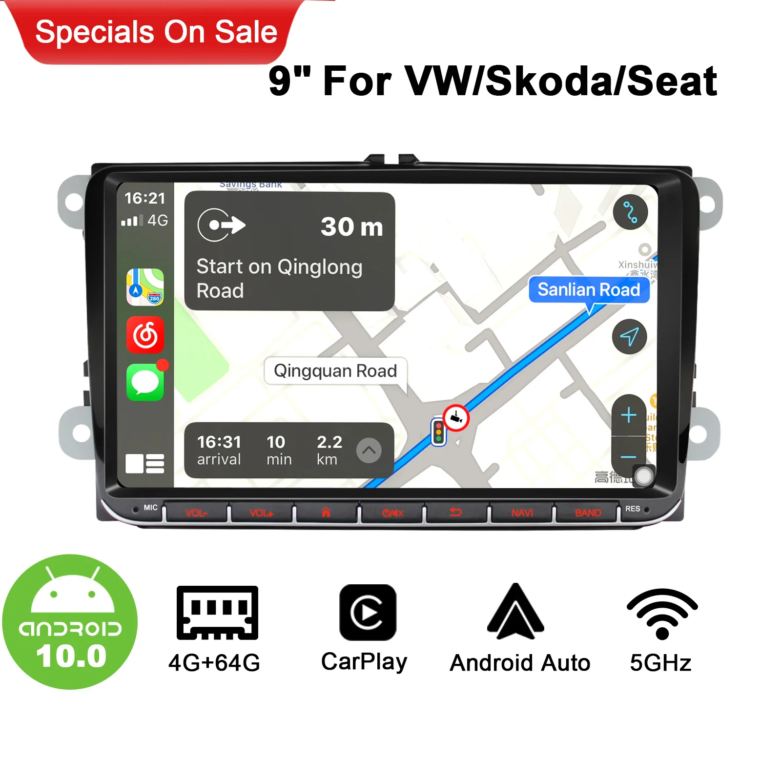 JOYING-Android-10-0-head-unit-9-inch-Octa-Core-Car-Monitors-Radio-2-din ...