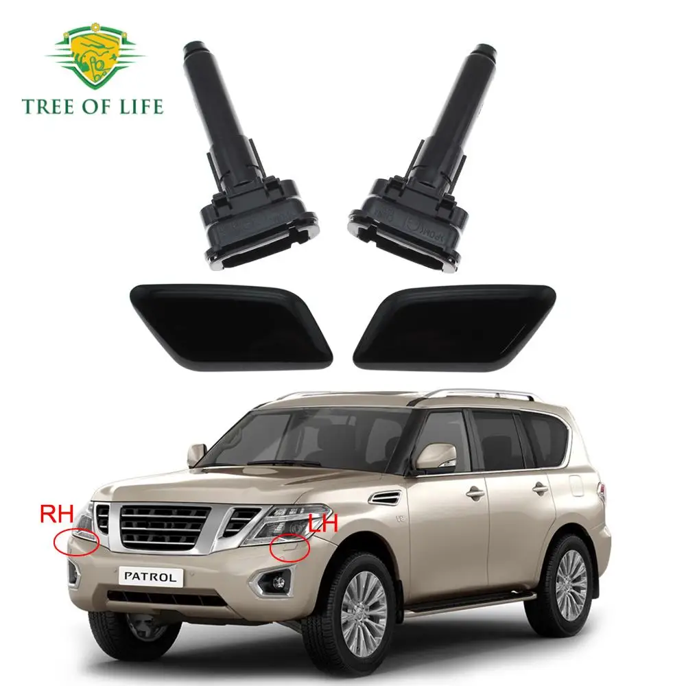 Front Right&Left Headlight Washer Nozzle Headlamp Cleaning Spray Pump ...