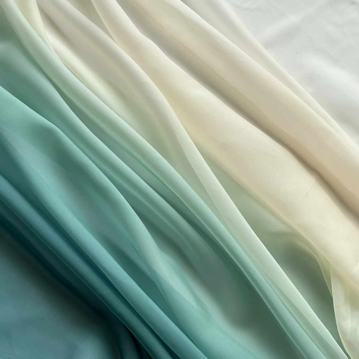 30D Density Gradient Chiffon Fabric By The Meter for Hanfu Dresses ...