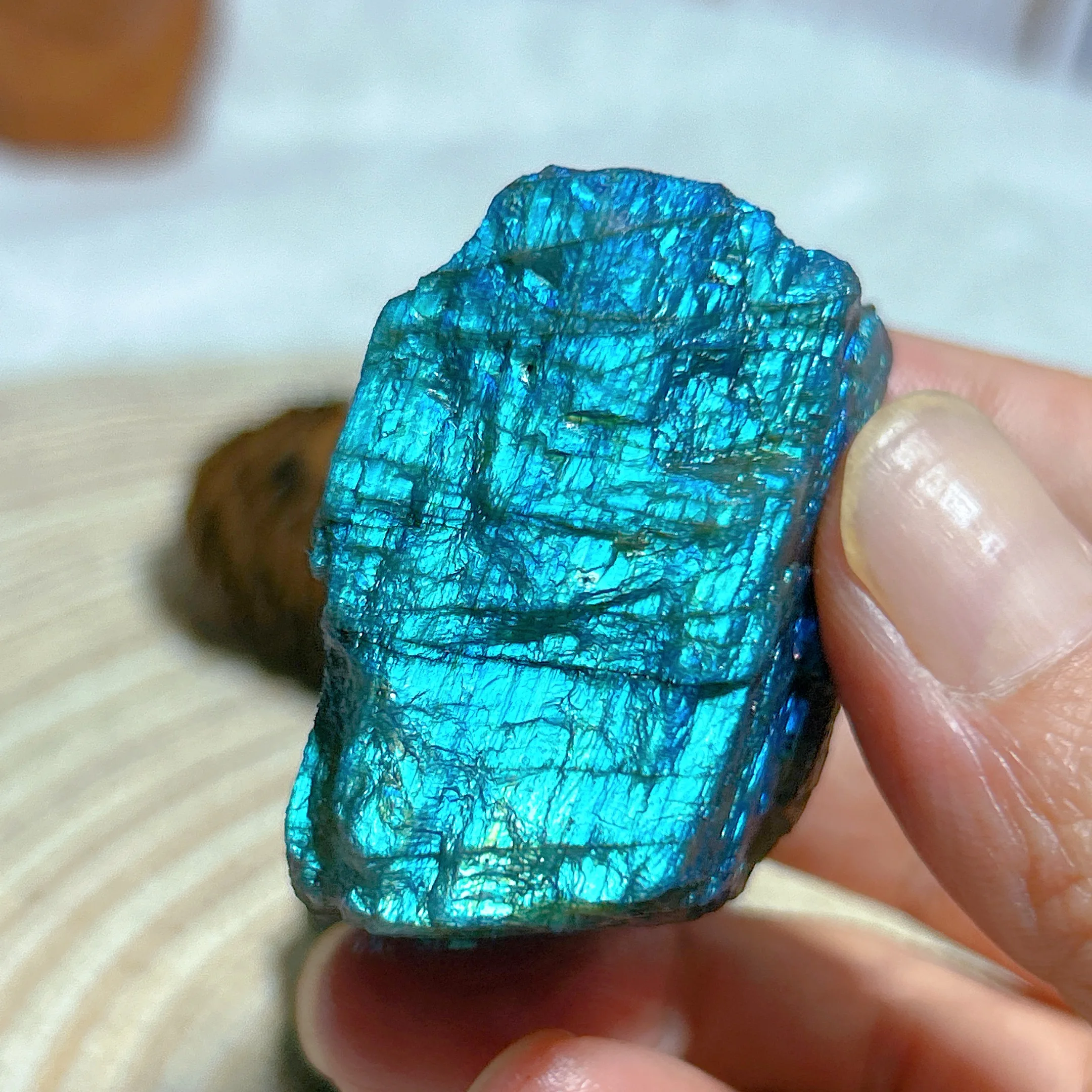 Natural-Crystal-Blue-Labradorite-Raw-Stone-Specimen-Flashy-Gemstones ...