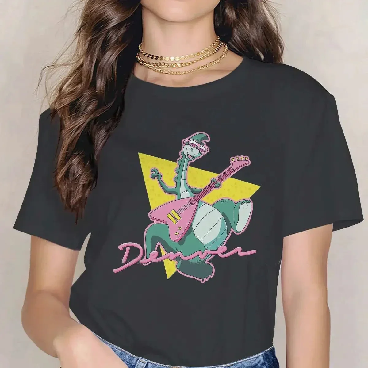 Less Round Collar TShirt Denver the Last Dinosaur Jeremy Cartoons ...