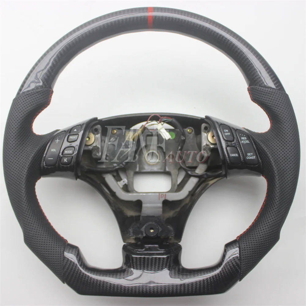 Reemplazo-de-volante-de-fibra-de-carbono-Real-con-cuero-para-Mazda-6 ...