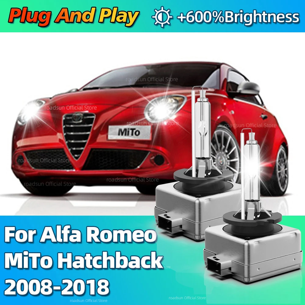 2PCS 12V 35W HID Bulb High Quality Xenon Headlight D1S Light 6000K For ...