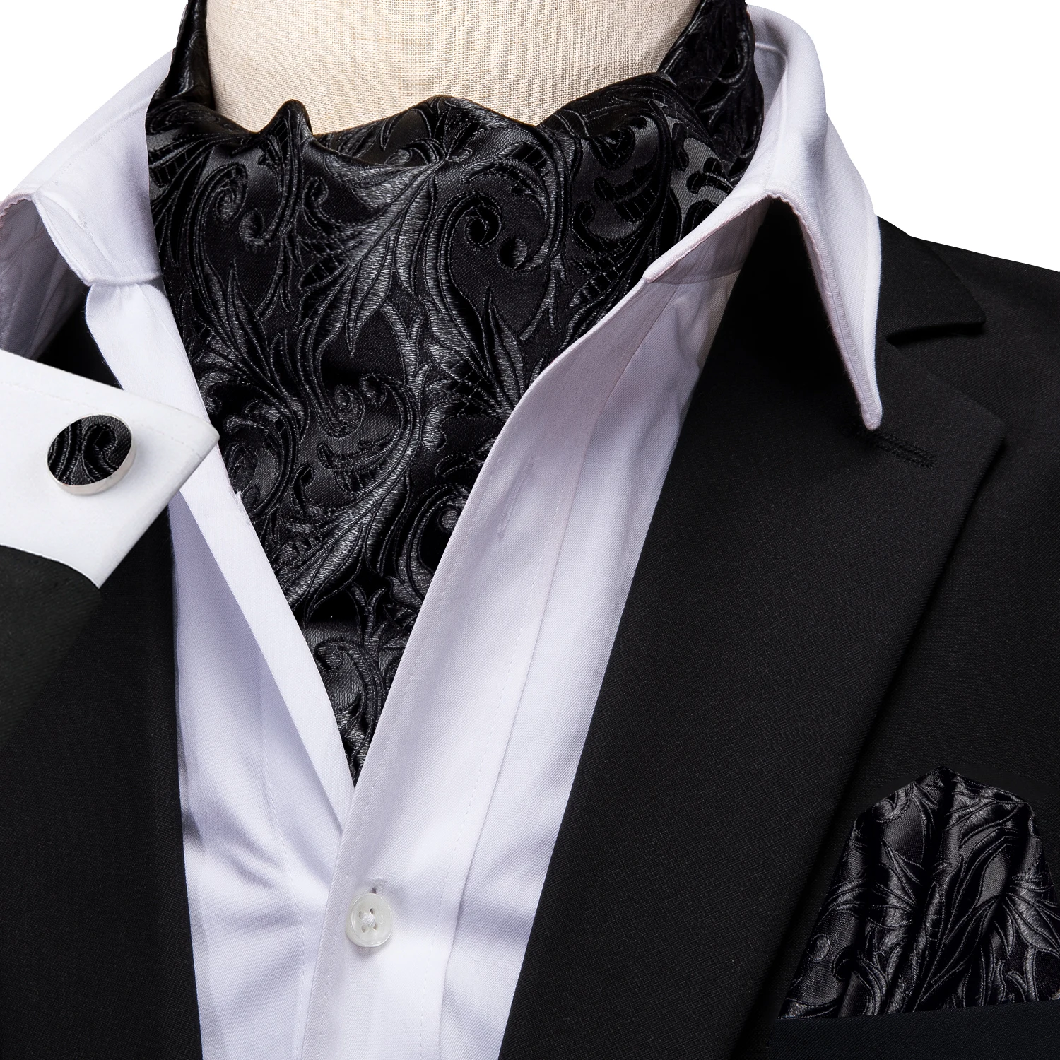 Black Cravat Tie