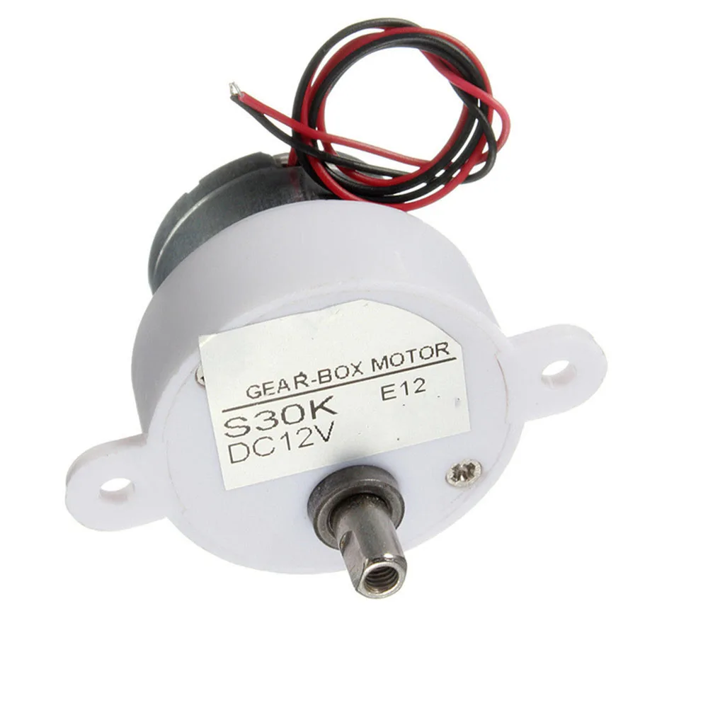 12 V Gear Reduction Motor DC 12V 14 RPM High Torque Geared Reduction ...