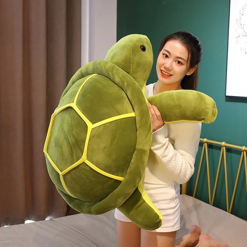 35-80cm Cute Turtle Plush Toy Doll Soft Stuffed Tortoise Plush Pillow ...