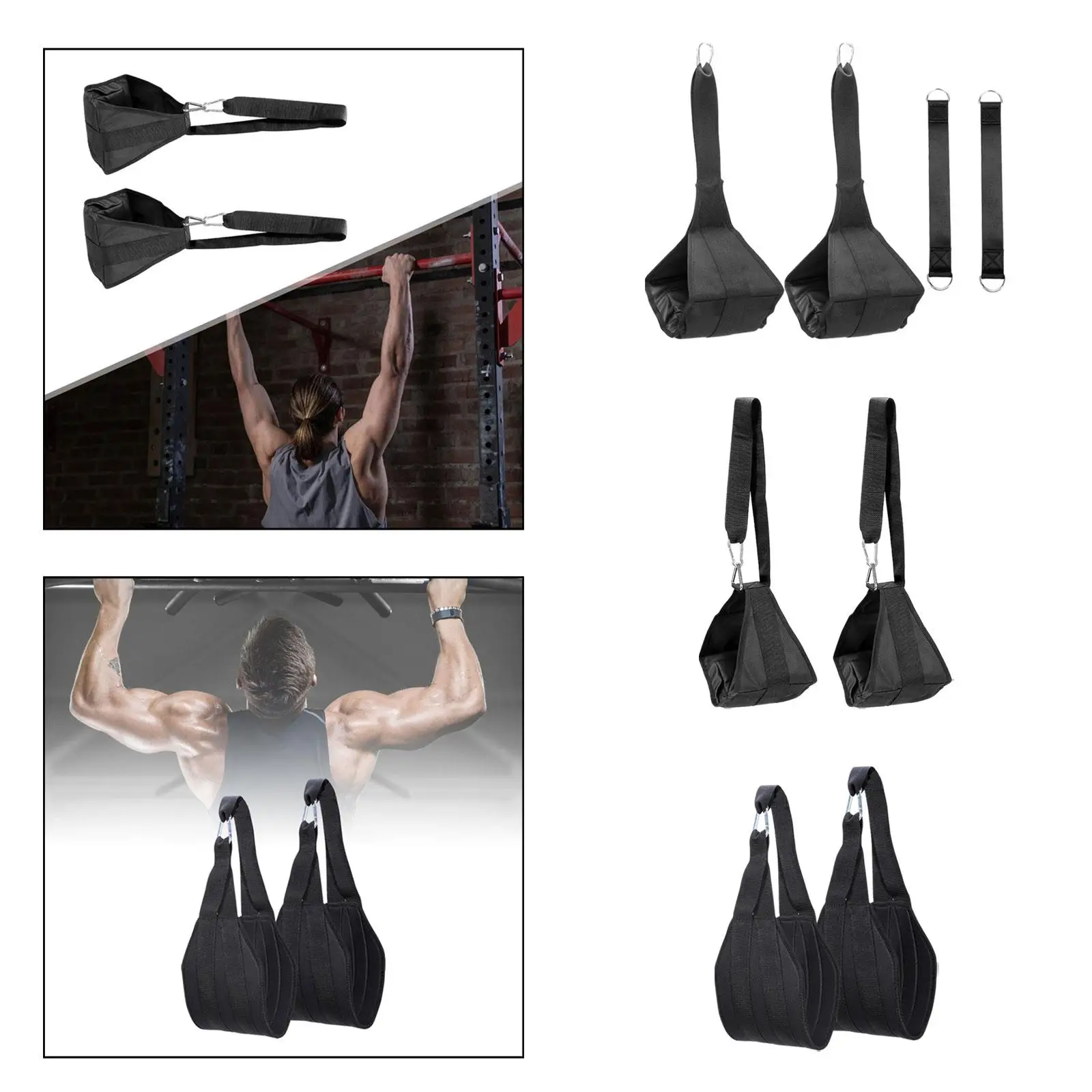 Abdominal Training Attachment Accessories Comfortable Leg Raise Straps ...