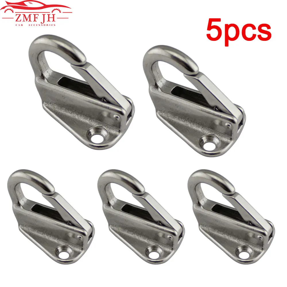 5PCS-Spring-Snap-Attach-Rope-Hook-Stainless-Steel-316-Fender-Spring ...