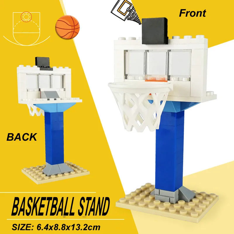 Basketball-Stand-Court-DIY-Building-Block-Set-3D-Construction-Brick ...