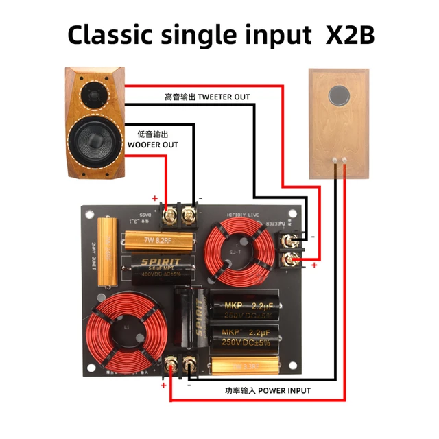 HIFIDIY Hi-Fi 2WAY 2 speaker Unit (tweeter +bass ) Speakers audio ...