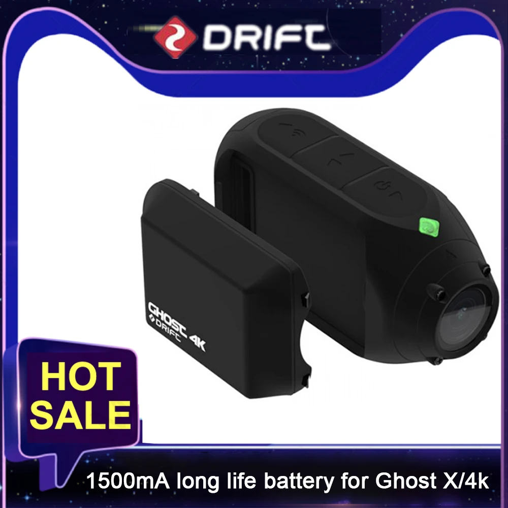 Drift Action Ghost 4k Ghost X Sports Camera Accessories 1500mA Battery ...