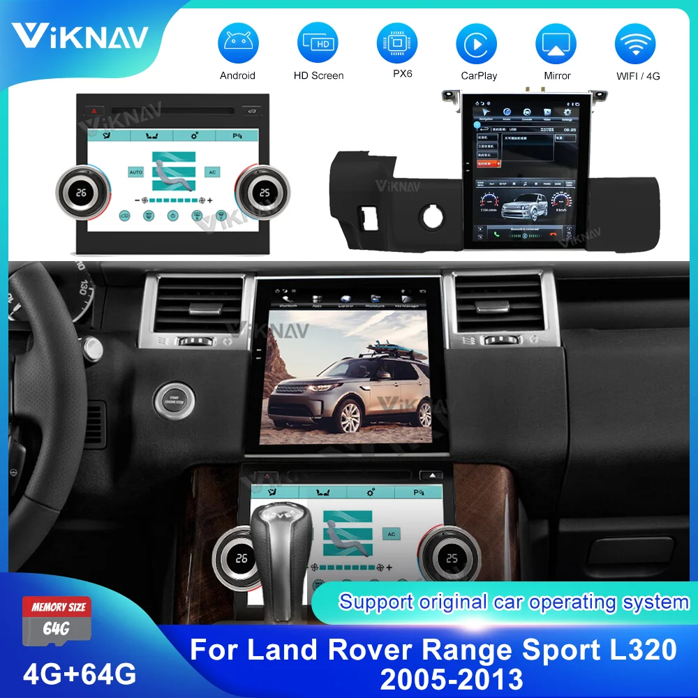 Android Touch Screen Car Radio For Land Rover Range Sport L320 2010 ...