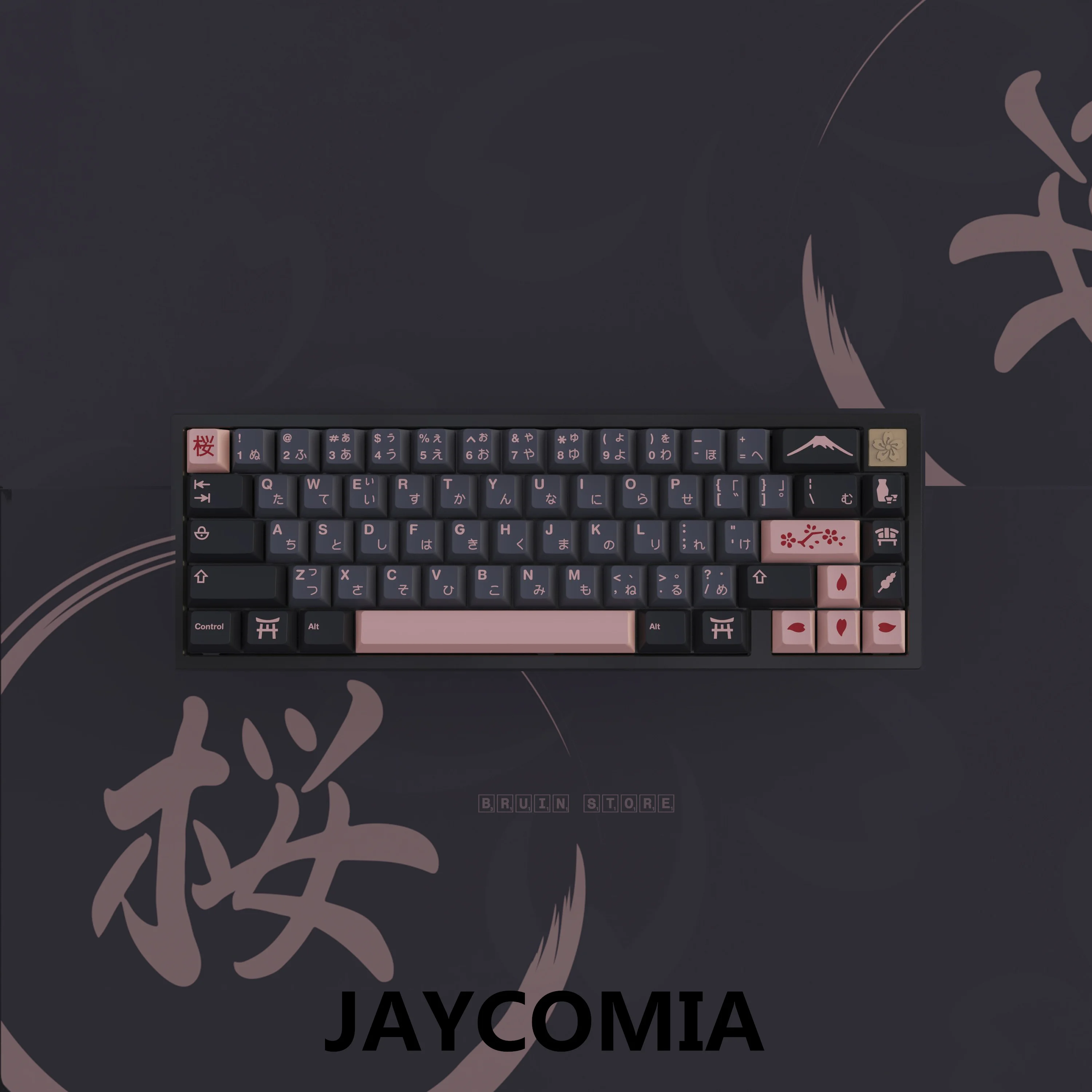 GMK-Night-Sakura-Keycap-139-156-Keys-DYE-SUB-Cherry-Profile-PBT ...