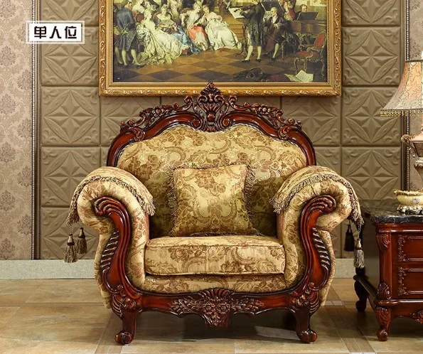 European Style Fabric Sofa Luxury Luxury Living Room Combination Sofa ...