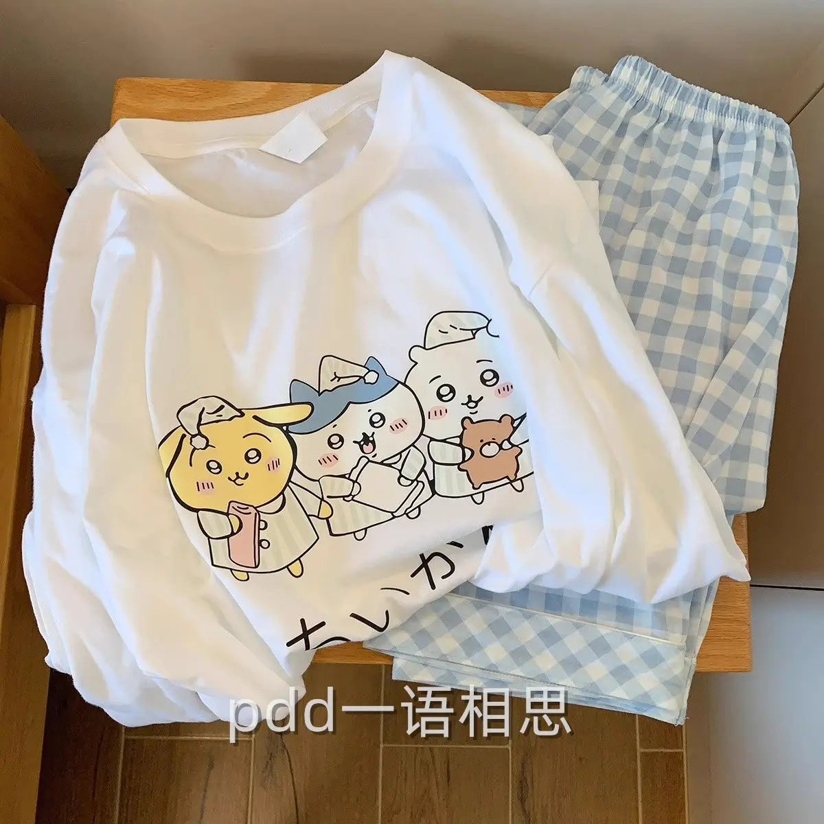 Miniso-Kawaii-Chikawas-Autumn-Winter-Women-s-Pajamas-Cartoon-Cute ...