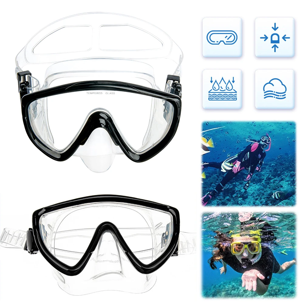 Scuba-Diving-Mask-with-Nose-Cover-Scuba-Mask-Silicone-Skirt-Diving ...
