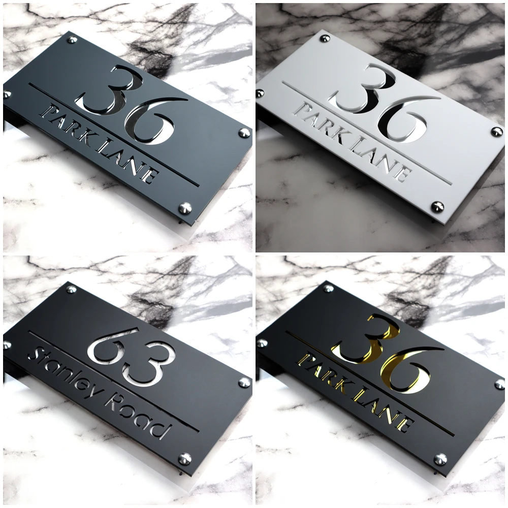 Placa-de-acr-lico-personalizada-para-exteriores-letrero-de-n-mero-de ...